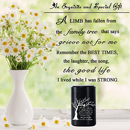 Small Urns for Ashes - Set of 4,2.7 inch High Aluminium Mini Urns, Cremation Urns for Human/Pet Ashes, Ashes Holder, Small Keepsake urns-My Mind Still Talks to You