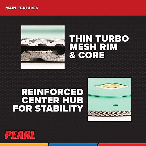 Pearl Abrasive P4 DIA45TT Turbo Mesh Blade for Porcelain and Granite 4-1/2 x .048 x 7/8, 20mm, 5/8