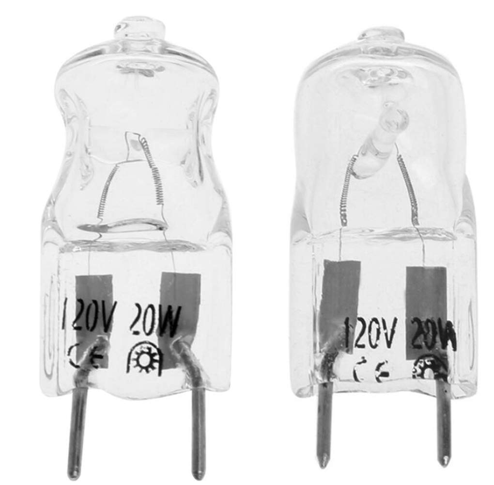 G8 Halogen Bulbs 20W G8 20Watt 120V Halogen Light Bulbs T4 JCD Type 120V Bi-Pin Base G8 Lamp for Under Cabinet Puck Lighting Replacement,Clear Lens,Warm White,2700K,10 Pack