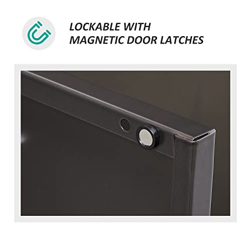 SISESOL Metal Locker Storage Cabinet, 55" Lockers Locking Cabinet Lockers for Employees, Mini Locker for Home, Bedroom, School, Office, Gym