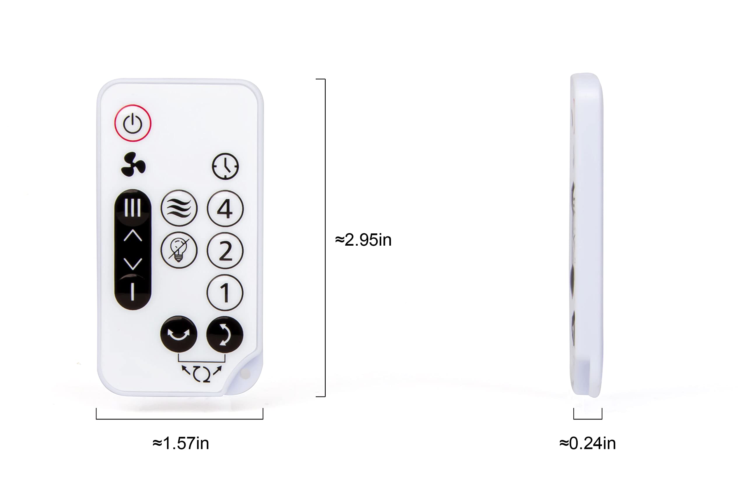 Replacement Remote Control Compatible for Woozoo 5-Speed Globe Fan (1pc)