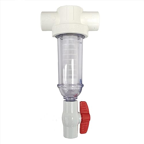 Merrill MFG 1" 100 Mesh PVC Spin Down Sediment T-Style Water Filter