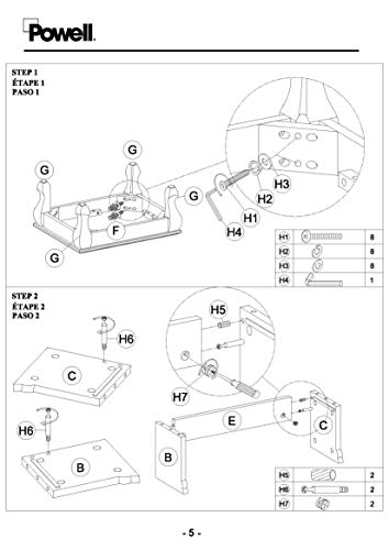 Powell Attic Cherry Bed Steps