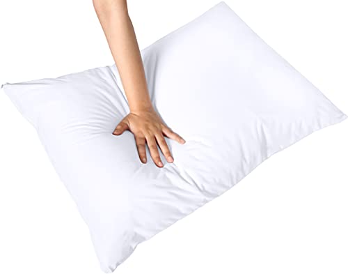 Utopia Bedding Waterproof Pillow Protector Zippered (2 Pack) Standard β Bed Bug Proof Pillow Encasement 20 x 26 Inches