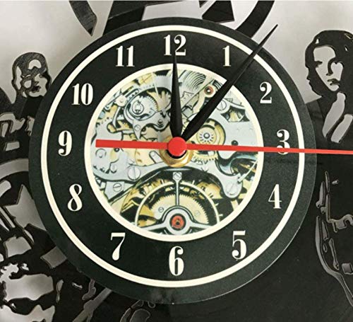 Wall Clock Cute Bear CD ing Great Gift for Grateful Dead Fans Vintage Style Vinyl Hanging