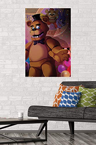Trends International Five Nights at Freddy's - Pizzeria Art Wall Poster, 22.375" x 34", Premium Unframed Version