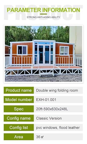 Prefabricated House Expandable Container House for Home Living House Cabin with 3 Bedrooms