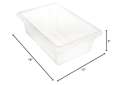 Winco Polycarbonate Food Storage Box, 12 by 18 by 6-Inch