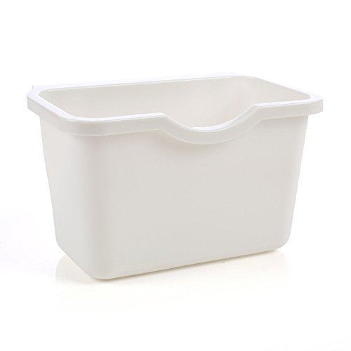 shlutesoy Multi-Function Kitchen Cabinet Door Plastic Basket Hanging Trash Can Waste Bin Garbage Bowl Box