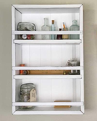Mansfield Cabinet No. 102 - Solid Wood Spice Rack Cabinet Black/Black