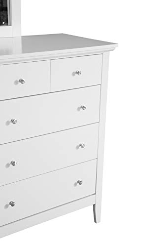Glory Furniture Hammond 8 Drawer Dresser in White