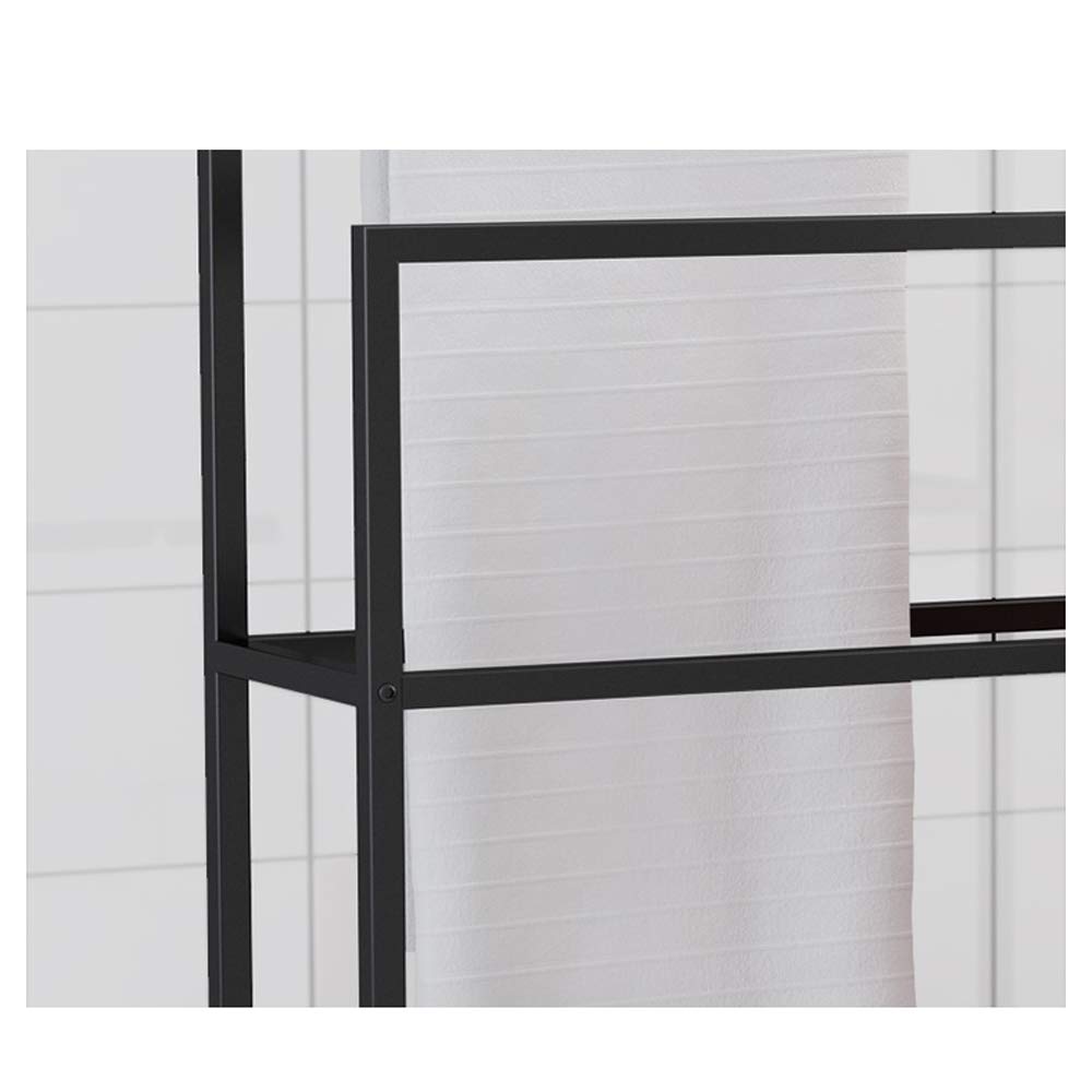 Wing Metal Free Standing Towel Rack, Large Towel Holder Stand for Bathroom, Kitchen, Washroom, Heavy Duty, Sturdy and Rust-Resistant,Gold,85×20×110cm(L×W×H)