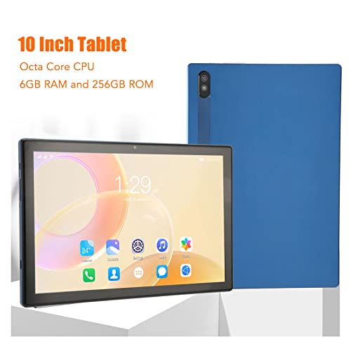 Office Tablet, 4G Network Blue 10 Inch Tablet IPS Screen for Home (US Plug)