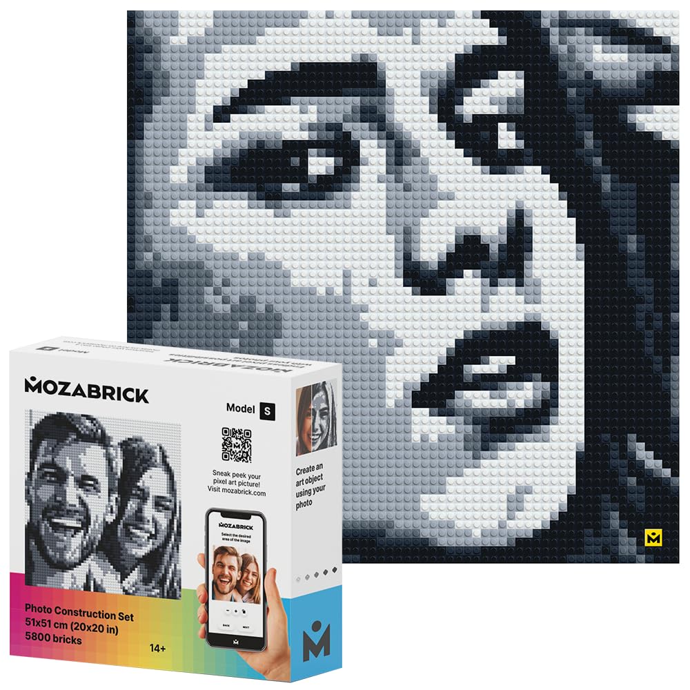 MOZABRICK Photo Construction Set Model Color M (20 inch x 30 inch) - Transform Any Picture into a Mosaic Wall Art Using Our Constructor and Web App
