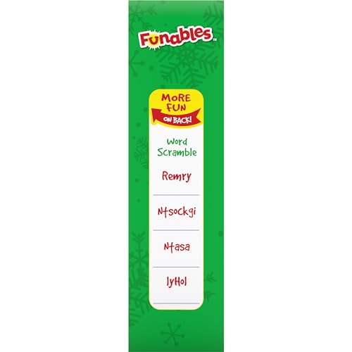 Funables Elf on the Shelf Holiday Fruit Snacks, 22ct Box - Perfect for Stocking Stuffers, Holiday Treats, and Lunchbox Favorites