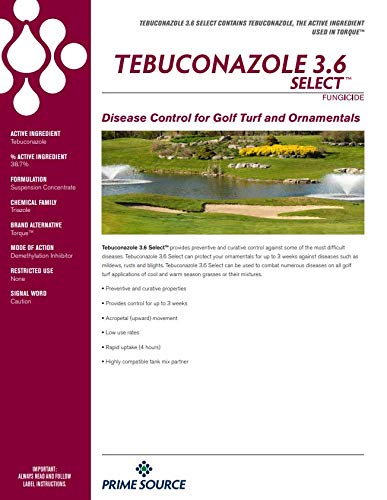 Tebuconazole 3.6 Select, 1 Gallon (Compare to Torque)