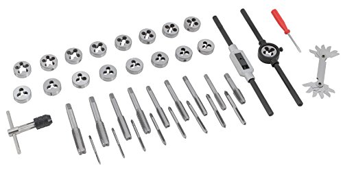 Performance Tool W4002DB 40-Piece Metric Tap And Die Set | Coarse and Fine Threads | Essential Threading Rethreading Tool Kit with Accessories and Storage Case