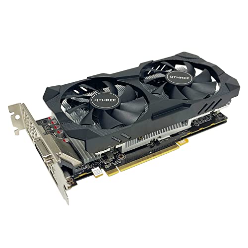 QTHREE Radeon RX 580 Computer Video Graphics Card,8GB,2048SP,GDDR5,256 Bit,3X DP,HDMI,DVI,GPU for PC Gaming,PCI Express x16 3.0,DirectX 12