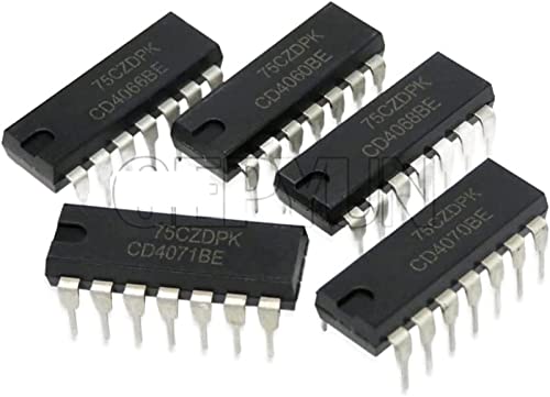 OWAHO IC Kits 10PCs CD4068be CD4081BE CD4060BE CD4069ube CD4070BE CD4072BE CD4073BE CD4077 CD4028 CD4029 CD4030 DIP (Color : Cd4069ube)
