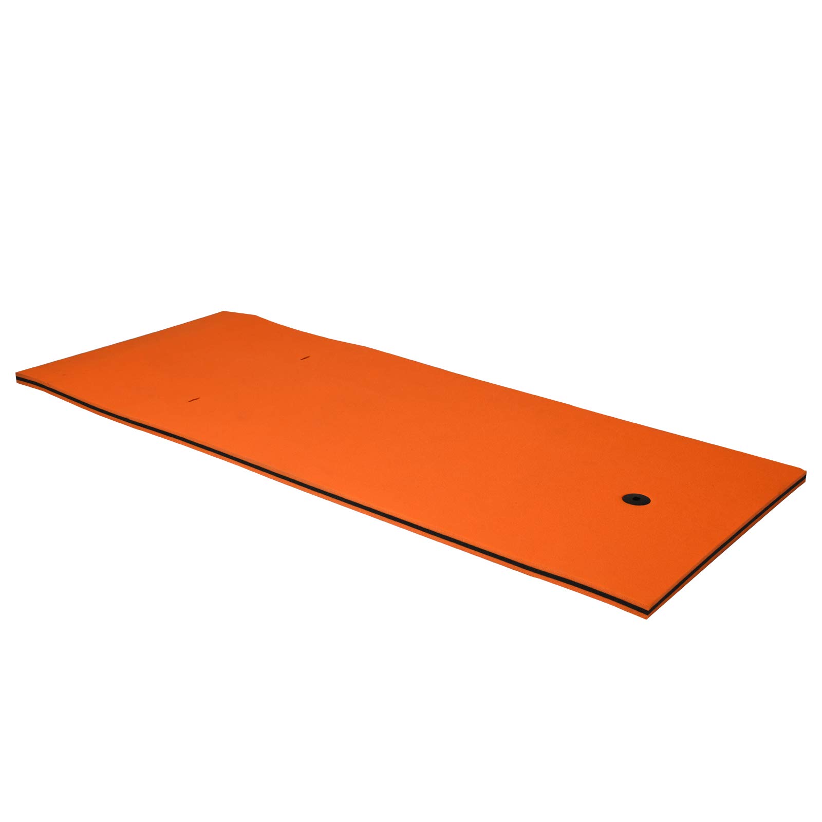 GLACER 87x36 inches Floating Water Pad, 3 Layers XPE Foam Floating Mat for Water Recreations, Floating Island for Pools, Lakes & Beach (Yellow)