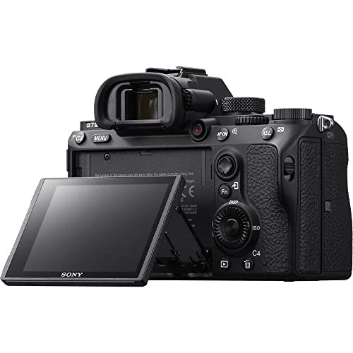 Sony a7 III Mirrorless Camera (ILCE7M3/B) + 4K Monitor + Rode VideoMic + 2 x 64GB Memory Card + Bag + 3 x NP-FZ100 Compatible Battery + Card Reader + LED Light + Corel Photo Software + More (Renewed)