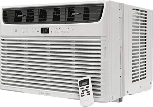 FRIGIDAIRE FFRE103ZA1 20" Energy Star Window Mounted Air Conditioner with 10000 BTU Cooling Capacity Programmable Timer Remote Control and Auto Restart in White