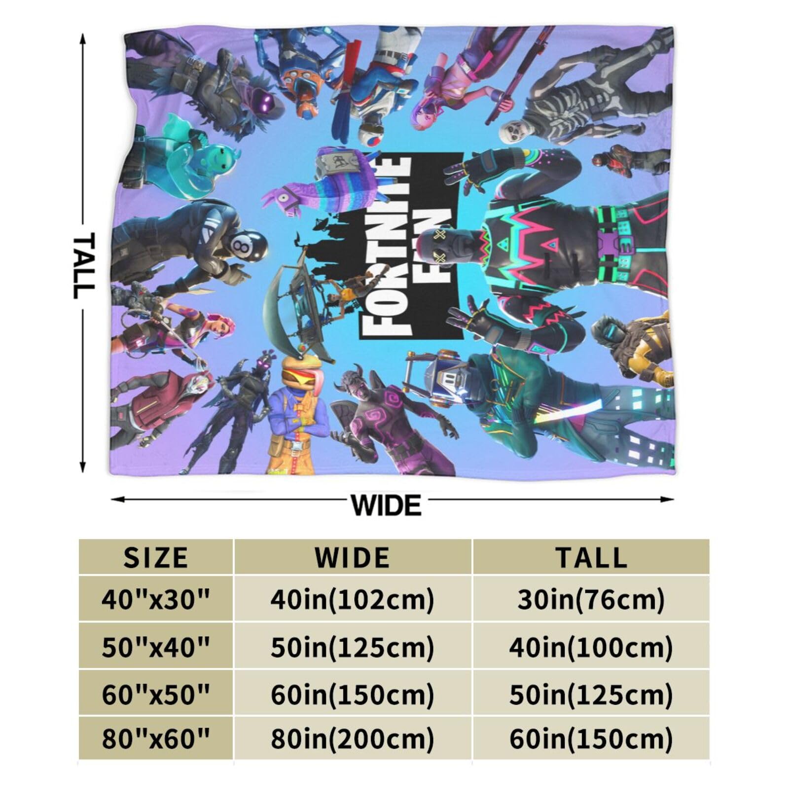 Game Blanket Cartoon Throw Blanket Ultra-Soft Blanket for Couch Bed Living Room Bedroom Car 50"X40"