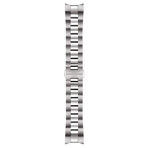 Tissot Men's Gentleman Auto Swiss Automatic Dress Watch with Stainless Steel Strap, Grey, 21 (Model: T1274071109101)