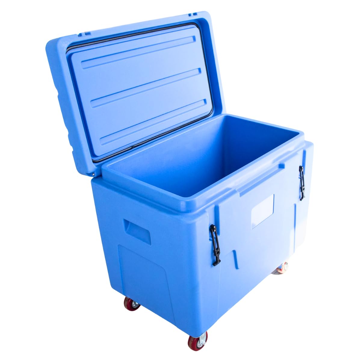 SANITMAX SM320S 11.7 cu ft Dry Ice Storage Container with Hinged Lid and Casters