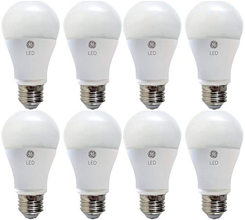 GE Lighting LED A19 Light Bulb with Medium Base, 9-Watt, Soft White, 8-Pack, Non-dimmable
