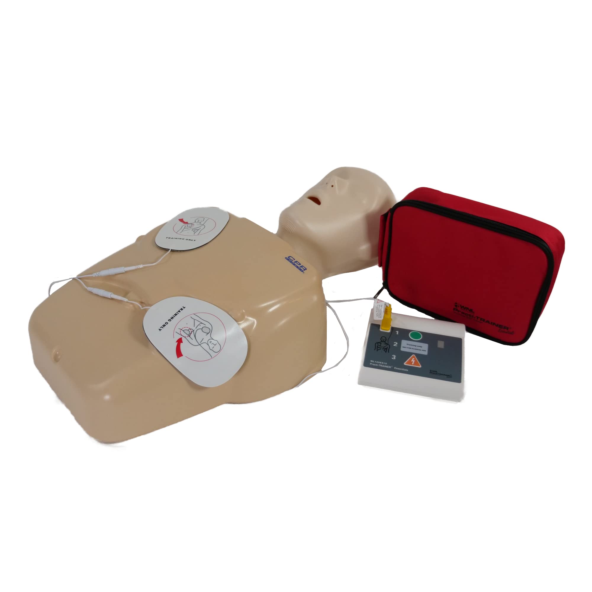 WNL Products AED Trainer Pads - 5 Pack Replacement Practi-Trainer Electrode Pads XFTAP Compatible with WL120ES10 and WL220ES0 Practi-Trainers (Adult Pads)