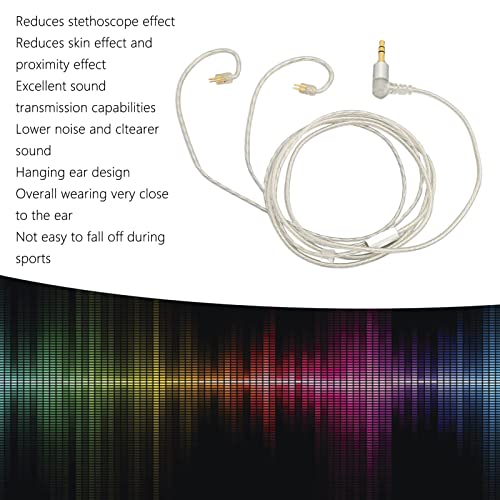 Replacement Audio Cable Extension Cord for for 1964 UE3X UE18 W4R UM3X, for KZ AS10 ZST ZS3, for Revonext QT2 QT3, for RX8 BQEYZ KC2 KB1, Headphone Upgrade Cable