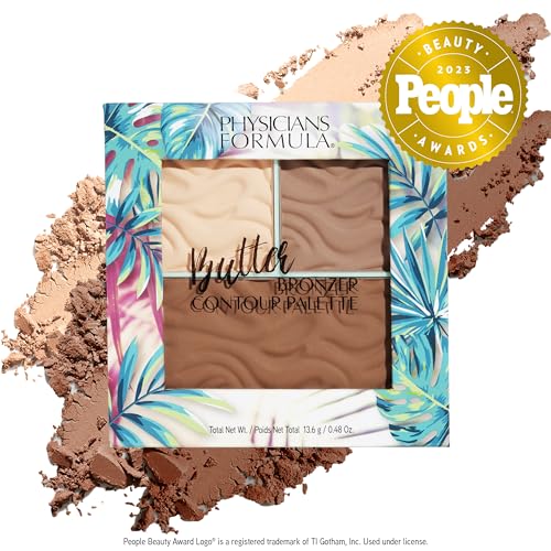 Physicians Formula Butter Bronzer Contour Palette, Light/Medium, 0.48 Ounce (Pack of 1)