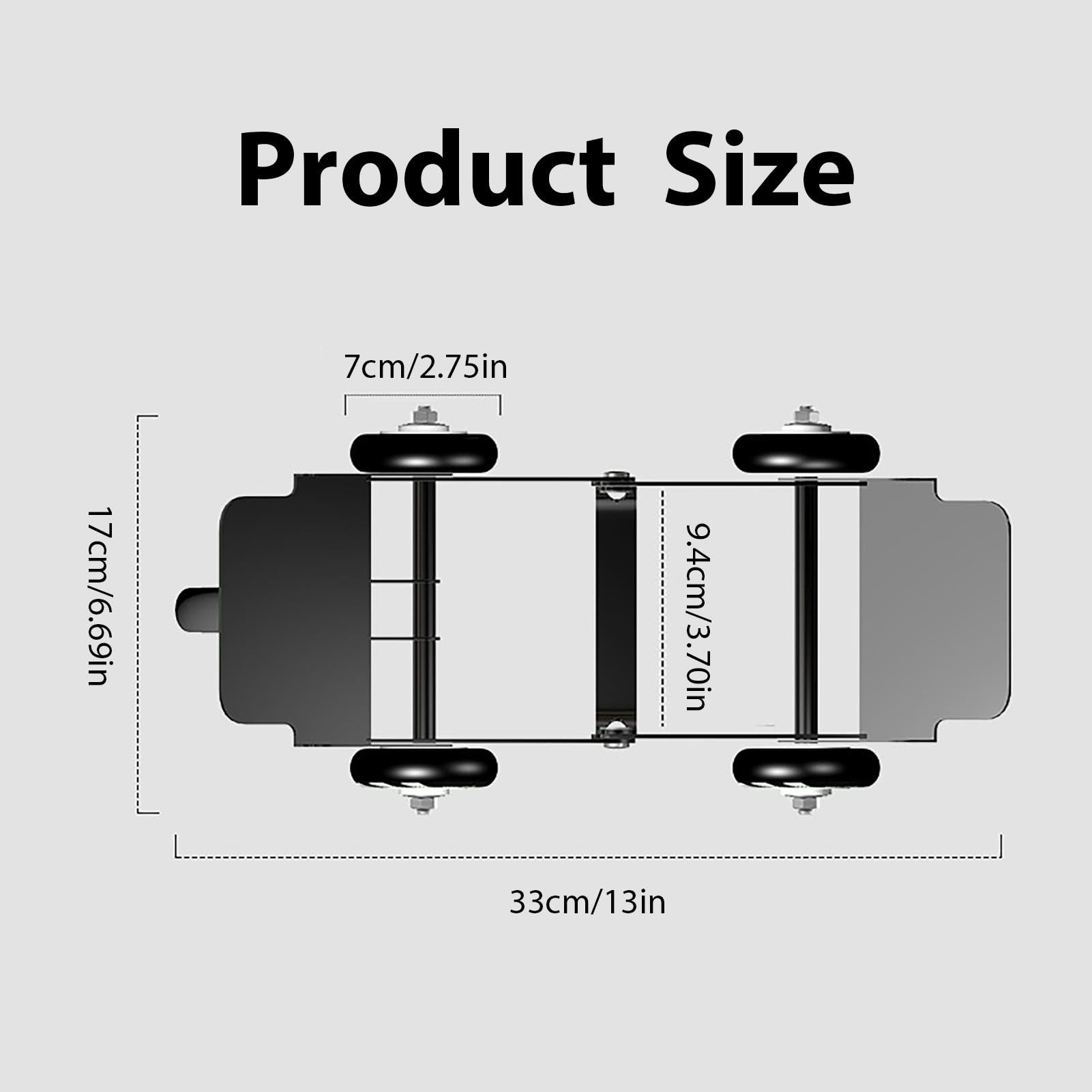 Generic Portable Moving Carts | Handheld Moving Tools | Car Wheel Dollies, Mobile Moving Devices for Transporting Heavy Furniture Easily and Moving Boxes Effortlessly Across Floors, Black