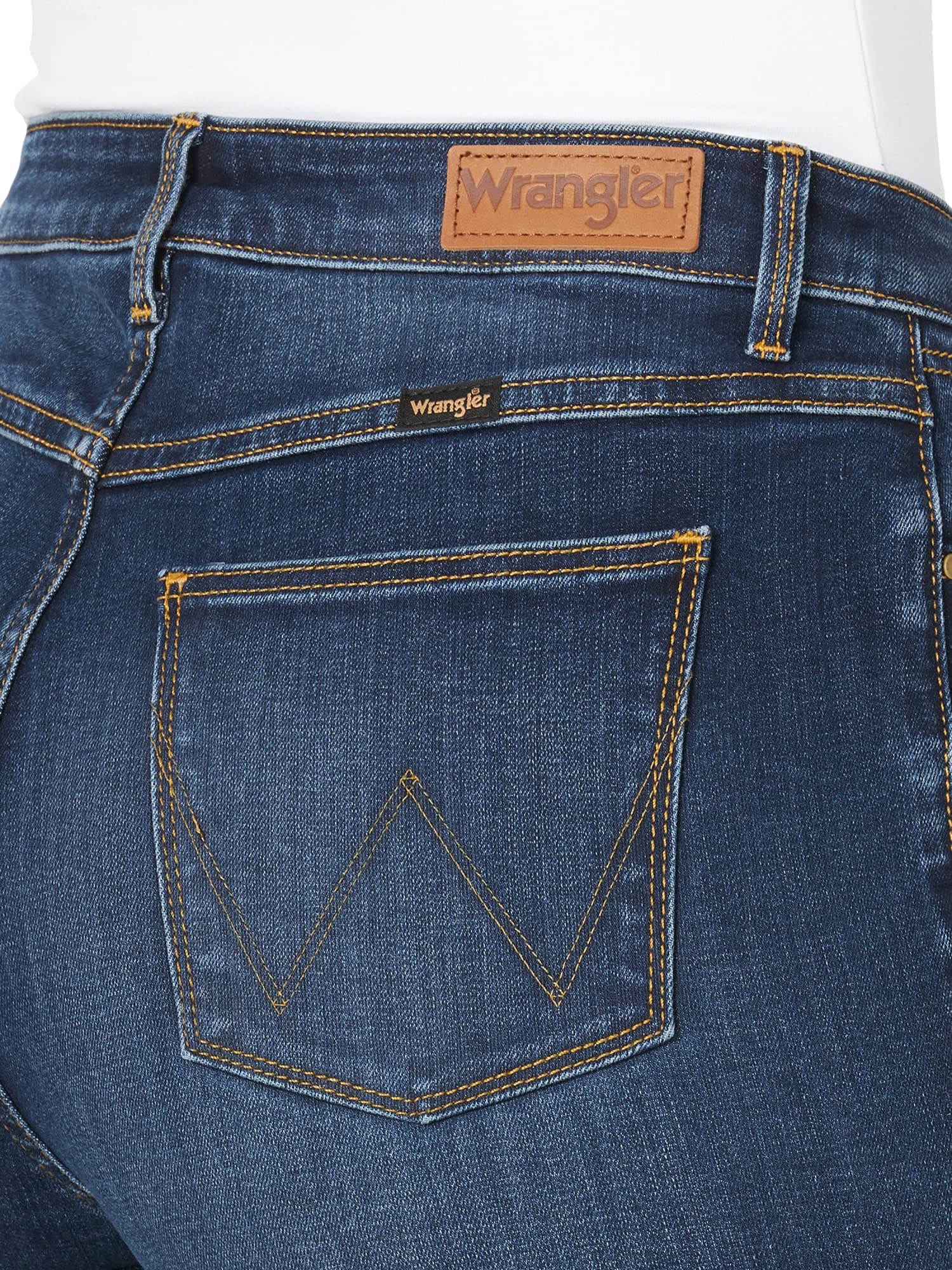 Wrangler womens High Rise True Straight Fit Jeans, Stockton, 10 30 US