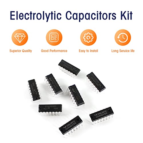 NOVOCE IC Kits 40pcs/Lot Integrated Circuit Logic IC Kit CD4011 CD4069 CD4052 CD4053 DIP Electronic Component with Chipset (Color : Cd4053-10pcs)