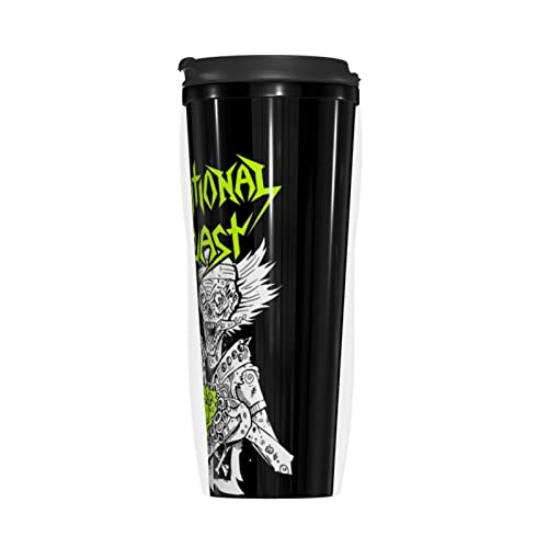 LOREBUTY Municipal Band Waste Coffee Mug With Lids 12oz Insulated Car Mugs Double Wall Vacuum Reusable Travel Coffee Cup For Hot/Ice Drinks Coffee Teas