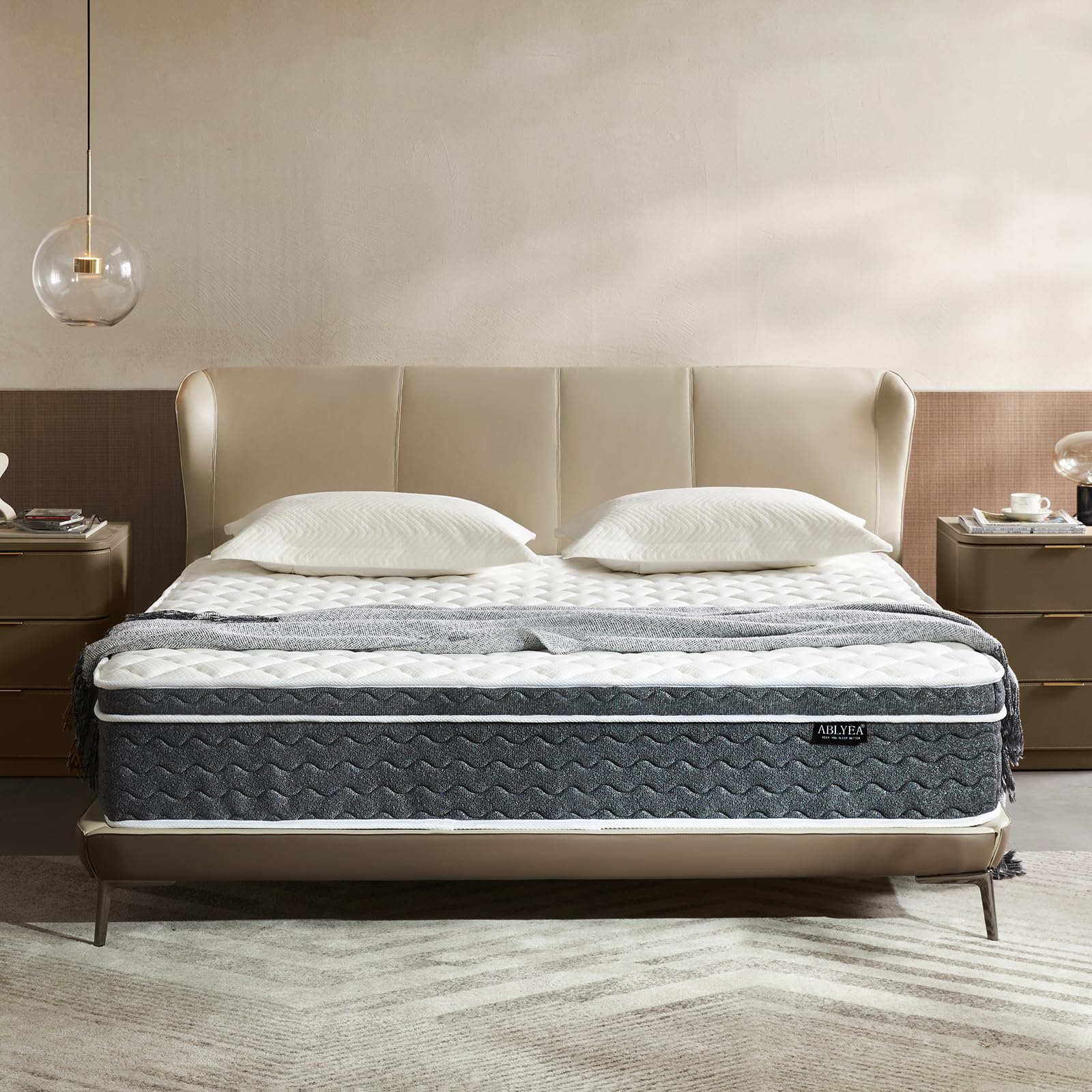Queen Size Mattresses 14 Inch Hybrid Mattress in a Box with Memory Foam - Individually Wrapped Pocket Coils Spring, Edge Support Pressure Relief, CertiPUR-US Certified(Medium Firm) 14 Inch Queen