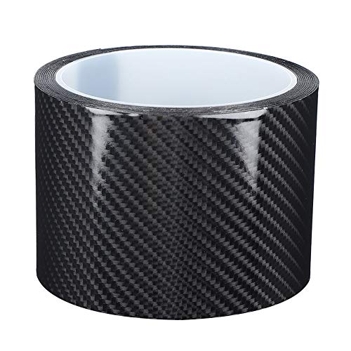 Protective Film for Cars, Carbon Fiber Protective Film Car Door Edge Guard Anti-Scratch Sticker Black(7CM*3M)