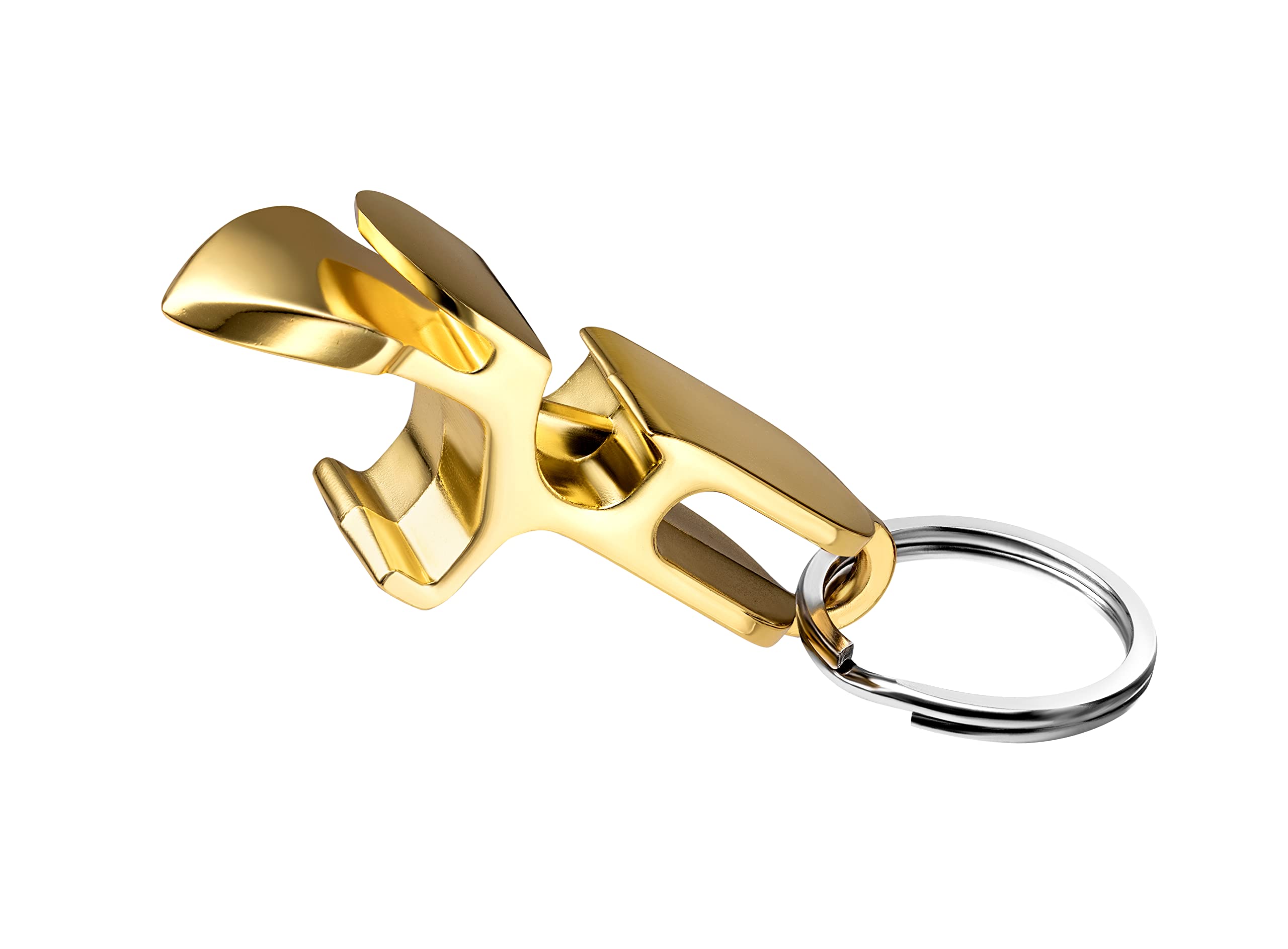 Metal Shotgun Bottle Opener - 4 in 1 Shotgun Tool, Beer Tab Opener, Bottle Opener, Extremely Durable, Drinking Games (Gold)