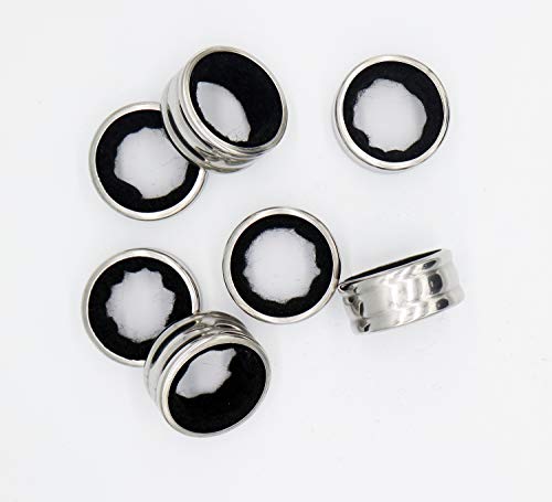 Luckycivia 20 PACK Stainless Steel Wine Bottle Drip Collar Ring Wine Bottle Collars Wine Drip Ring