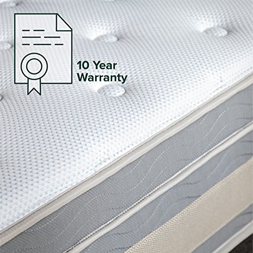 ZINUS 14 Inch Green Tea Cooling Gel Memory Foam Hybrid Mattress, California King, Pocket Innersprings for Motion Isolation, Mattress in A Box