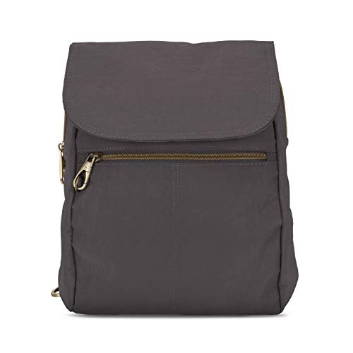 Travelon Anti-theft Signature Slim Backpack, Smoke