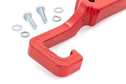 Rough Country Forged Tow Hooks for for 15-22 Jeep Grand Cherokee | Red - RS133