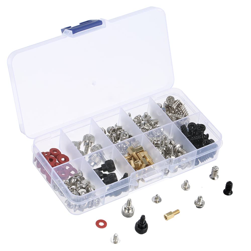 NTBL 228PCS Basic Computer Screw Kit Desktop Computer Maintenance Screw Set for Computer Case Motherboard Graphics Hard Drive Fan