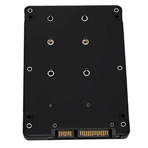 Ranen Mini Pcie mSATA SSD to 2.5 inch SATA3 Adapter Card with Case 7 mm Thickness Black