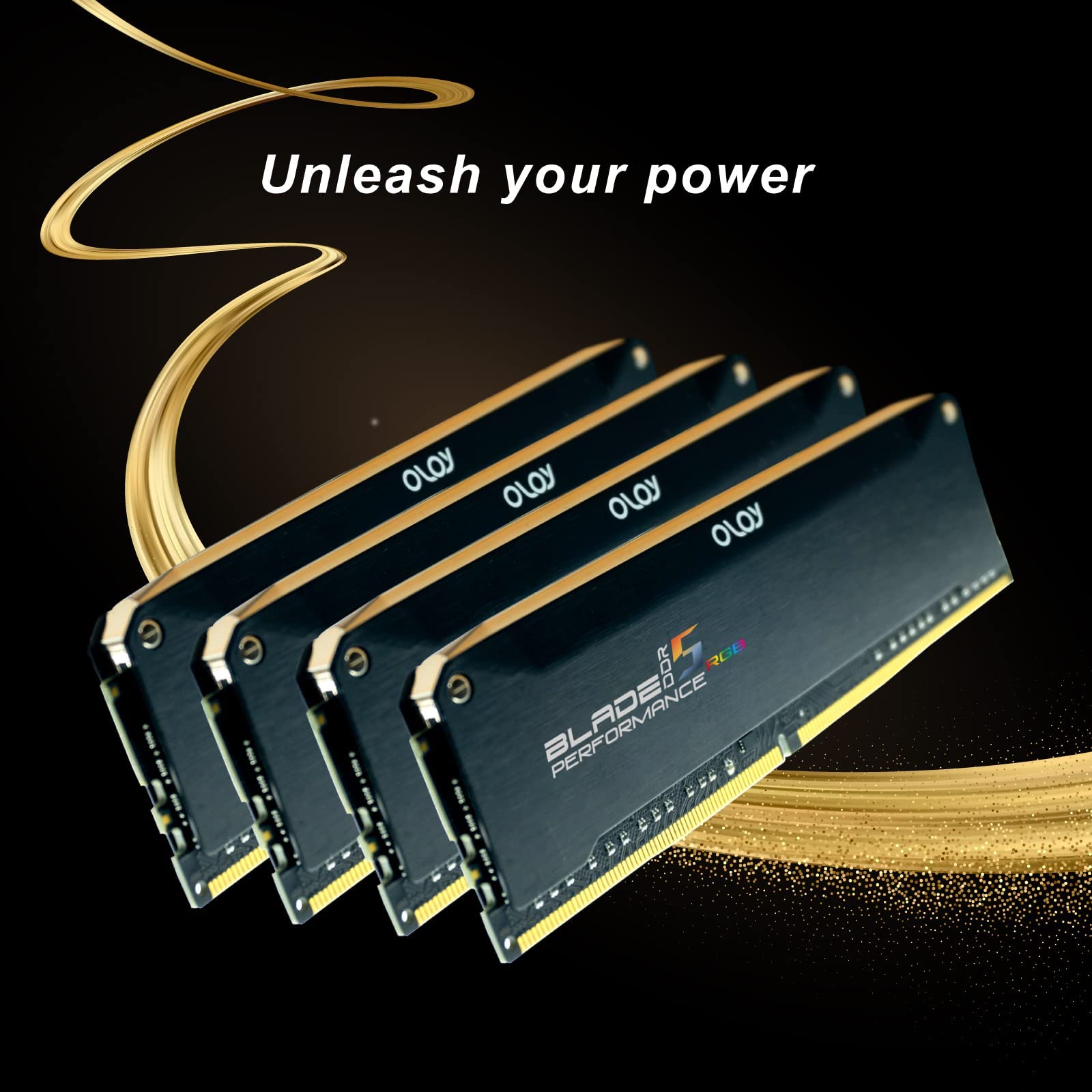 OLOy DDR5 RAM 32GB (2x16GB) Platinum Blade RGB 6200 MHz CL32 1.35V Gaming UDIMM (MD5U1662320BRSDE)