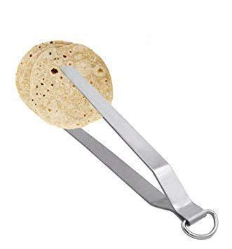 Roasting Net With Tong,Stainless Steel Wire Roaster,Roaster net with Chimta,Roti Jari, Roti Grill, Papd Grill, Chapati Grill (Roasting Net)