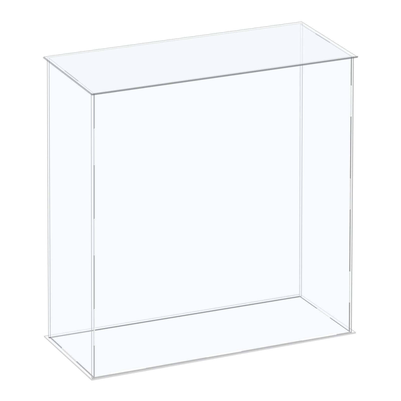 MECCANIXITY Acrylic Display Case Plastic Box Cube Storage Box Clear Assemble Showcase 10.2x4.3x12.2 Inch for Collectibles
