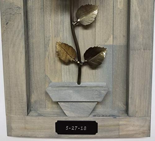 Personalized Gift - Framed Copper Rose for 7th Wedding Anniversary